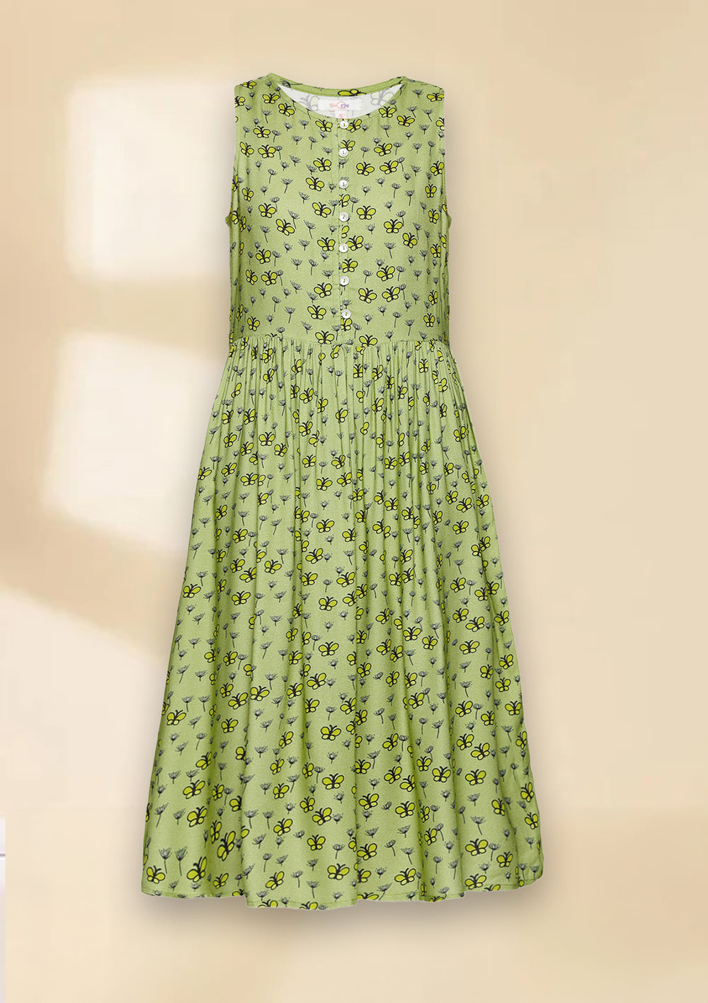 Buy Retro Printed A-Line Dress For Women Online | IshqMe